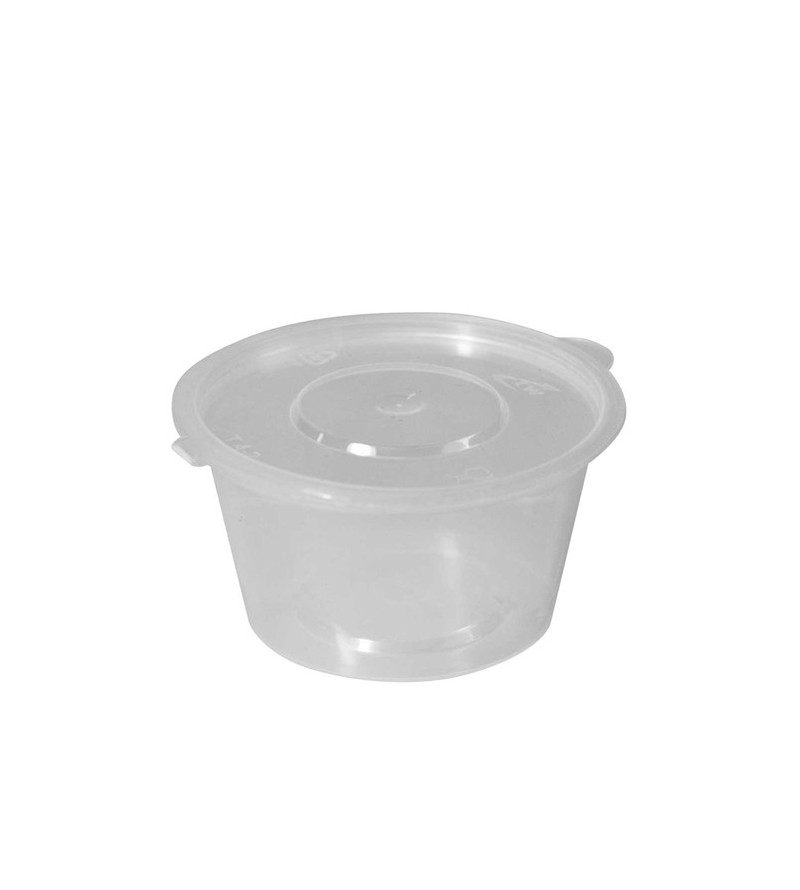 Capri 100ml Dipping Sauce Container w/Hinged Lid (1000)
