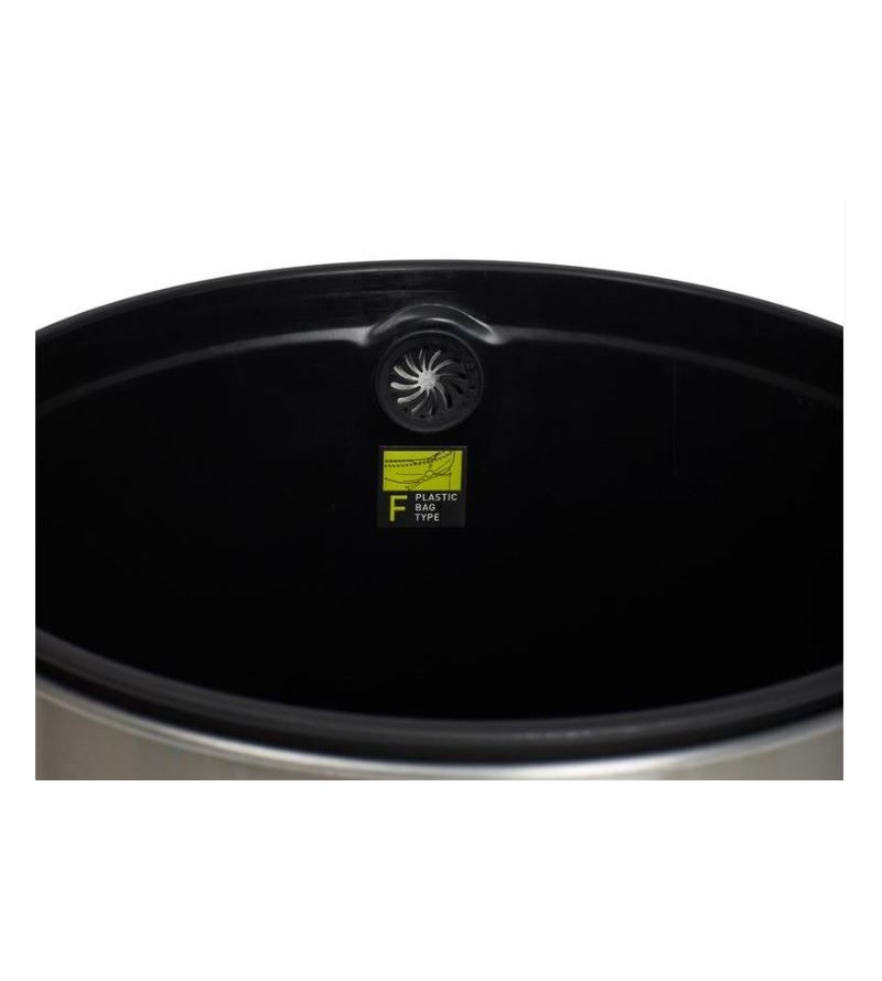 Compass 60L Stainless Steel Urban Open Top Bin